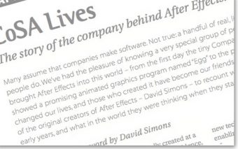 CoSA Lives! the story of After Effects