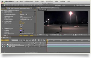 creating anamorphic lens flares in after effects