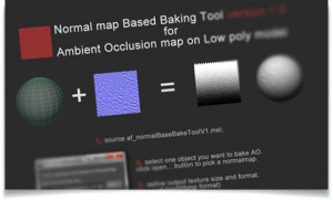 Normal Map Based Baking Tool for Maya