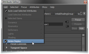 Hide Notes Rollout in Maya 2012 Attribute Editors