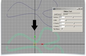 Ribbon Mesh Generator for Maya