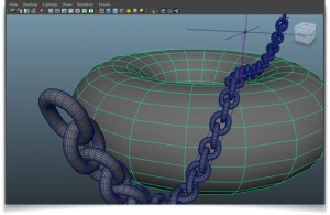 Creating a Dynamic nCloth Chain Link in Maya