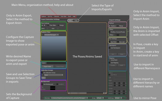 Animation Manager for Maya Organizes Poses, Selections and Animations ...