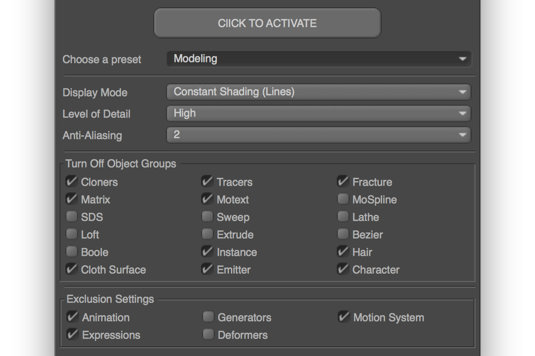 New Viewport Switch Helps Control Your C4D Viewport Speed Lesterbanks